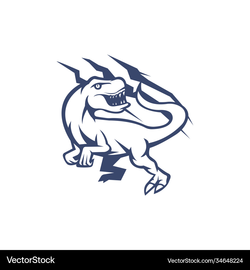 Raptor Mascot Logo - Sport Style Royalty Free Vector Image
