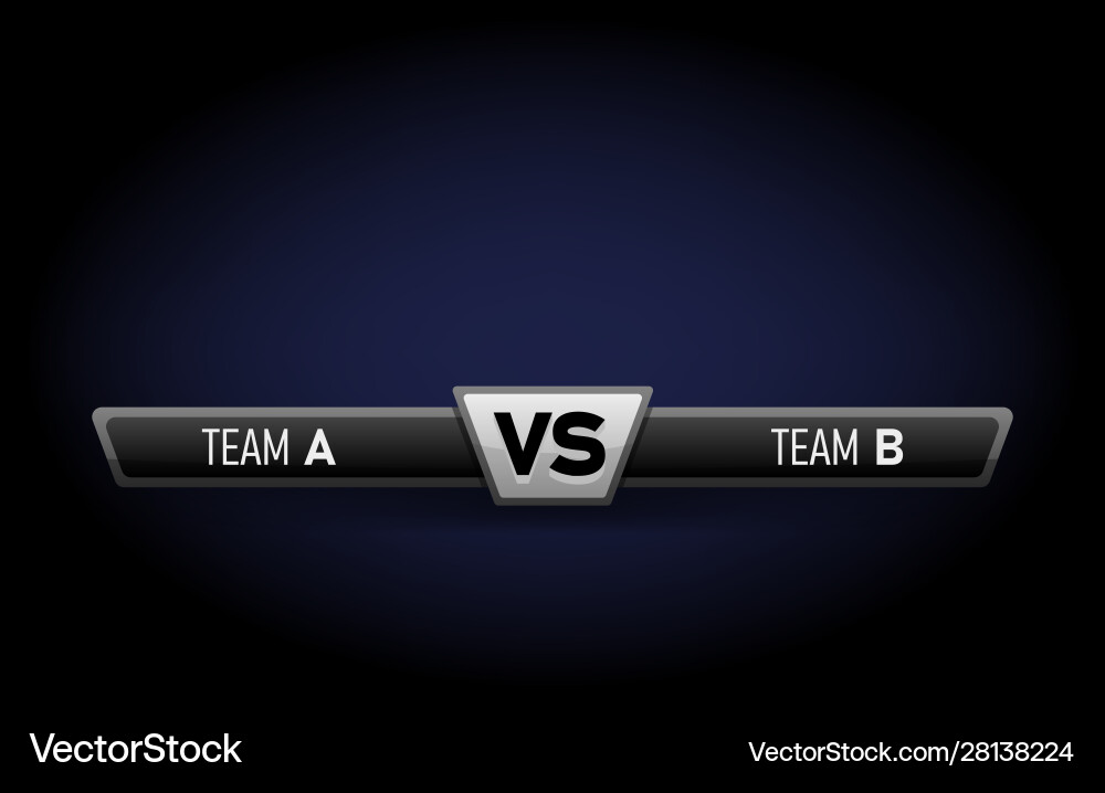 Vs duel challenge versus board rivals Royalty Free Vector