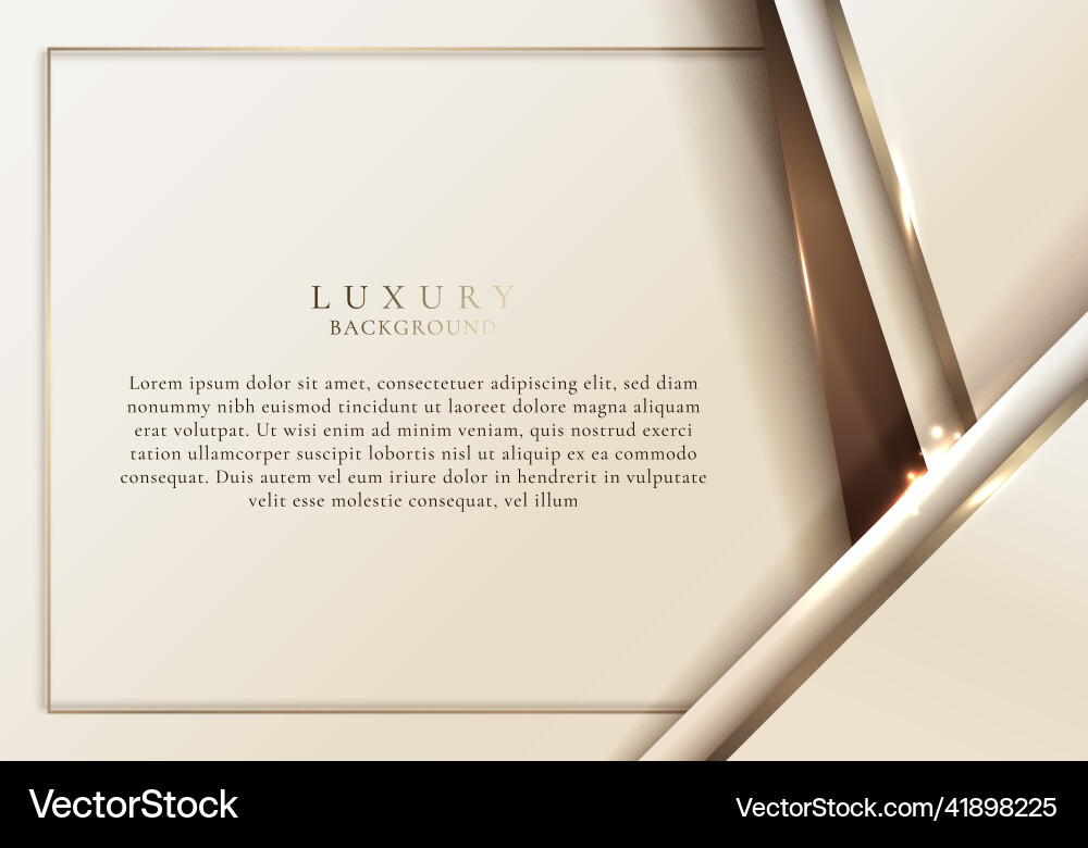 3d modern luxury template design white stripes Vector Image