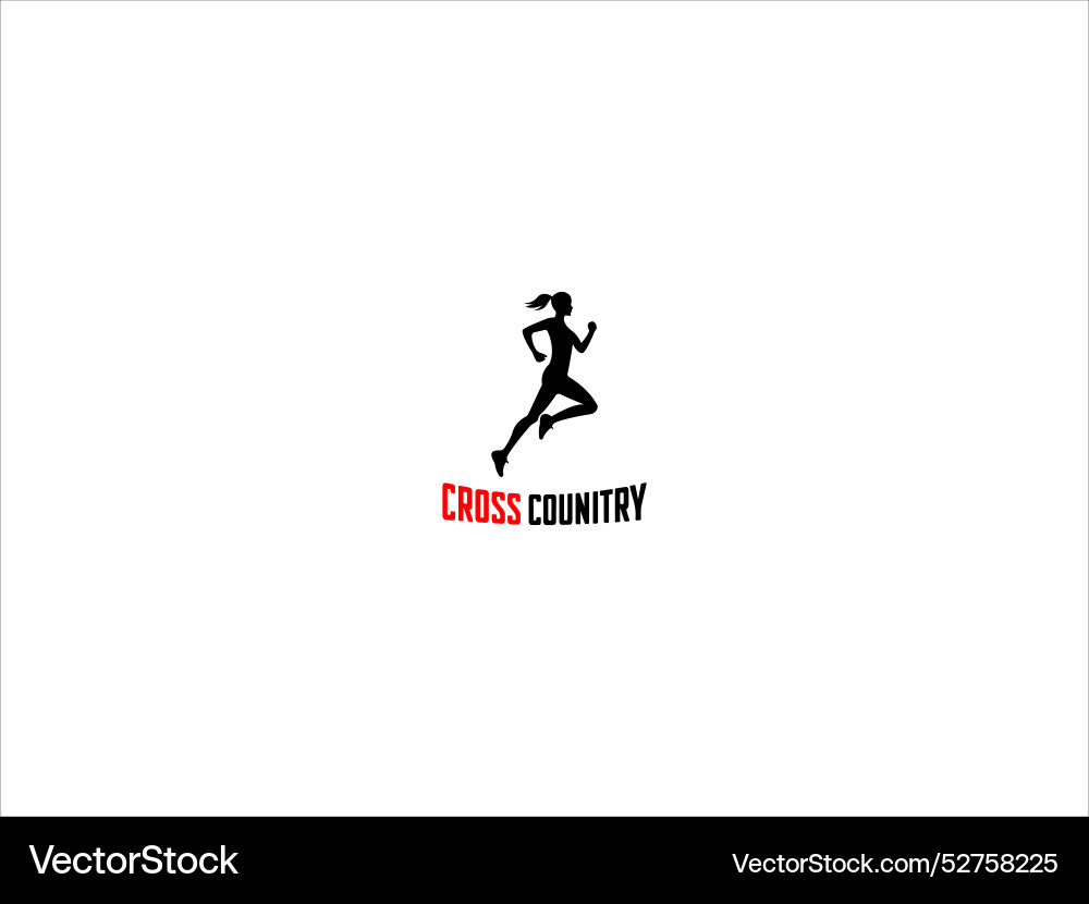 Cross country logo Royalty Free Vector Image - VectorStock