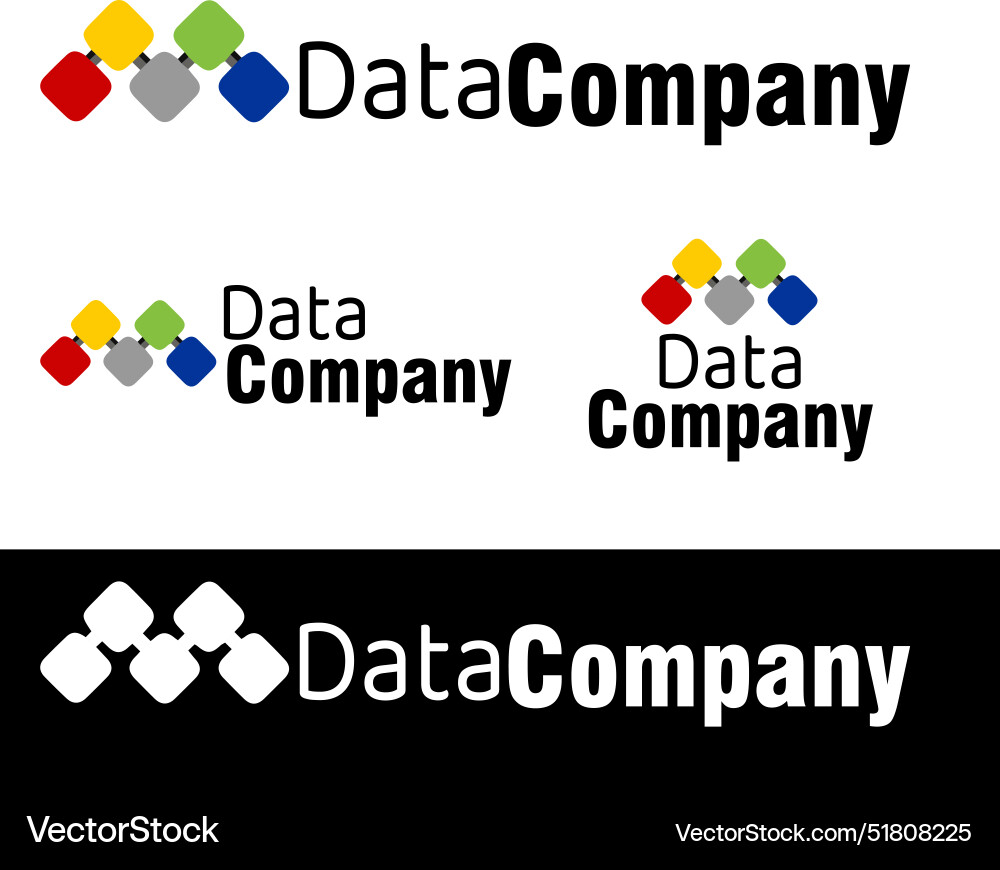 Data company logo Royalty Free Vector Image - VectorStock