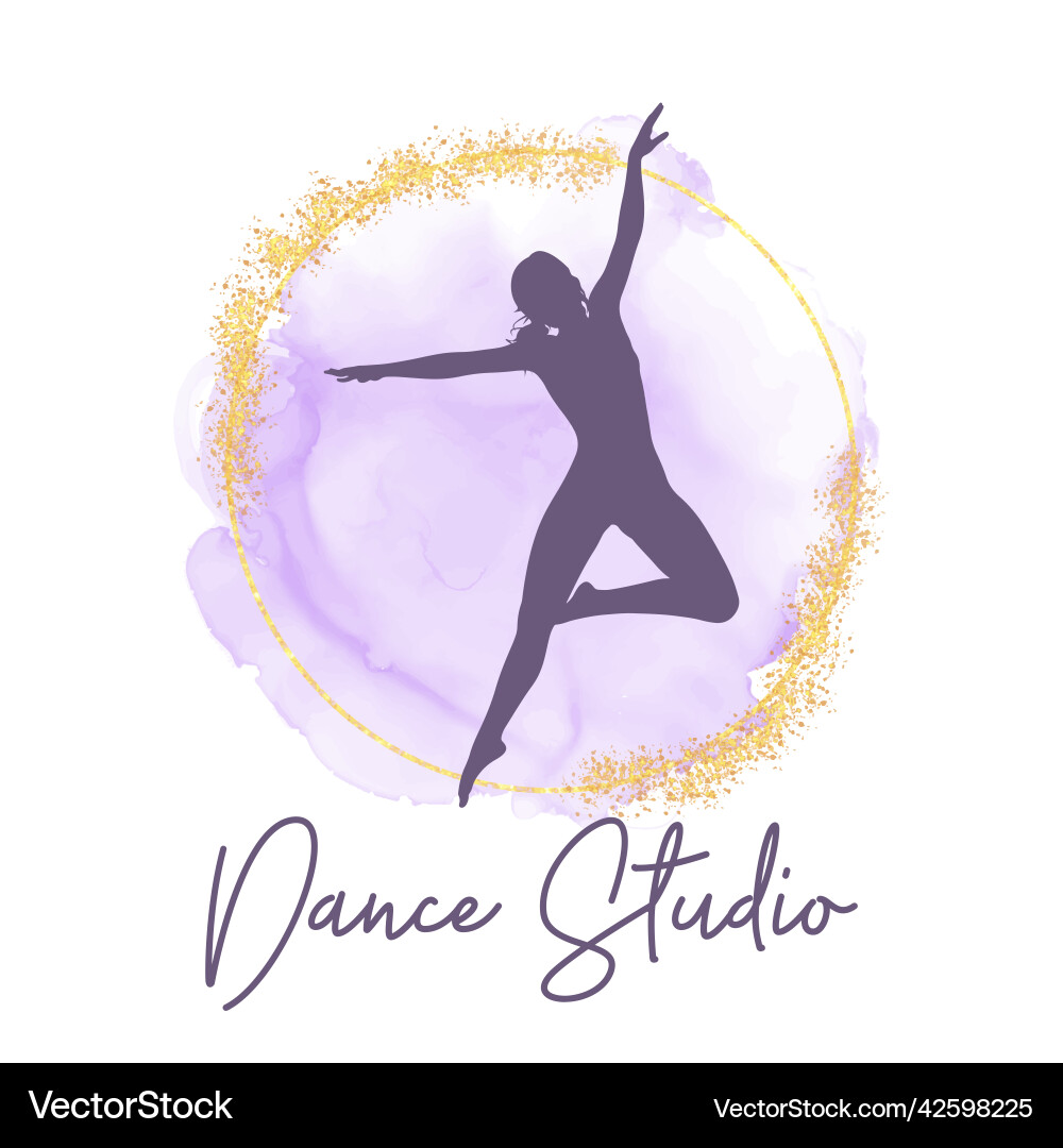 Female Dancer Logo Royalty Free Vector Image - VectorStock