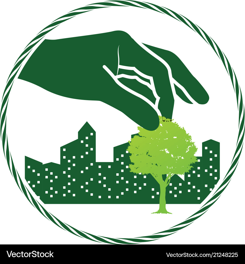 Green tree logo Royalty Free Vector Image - VectorStock