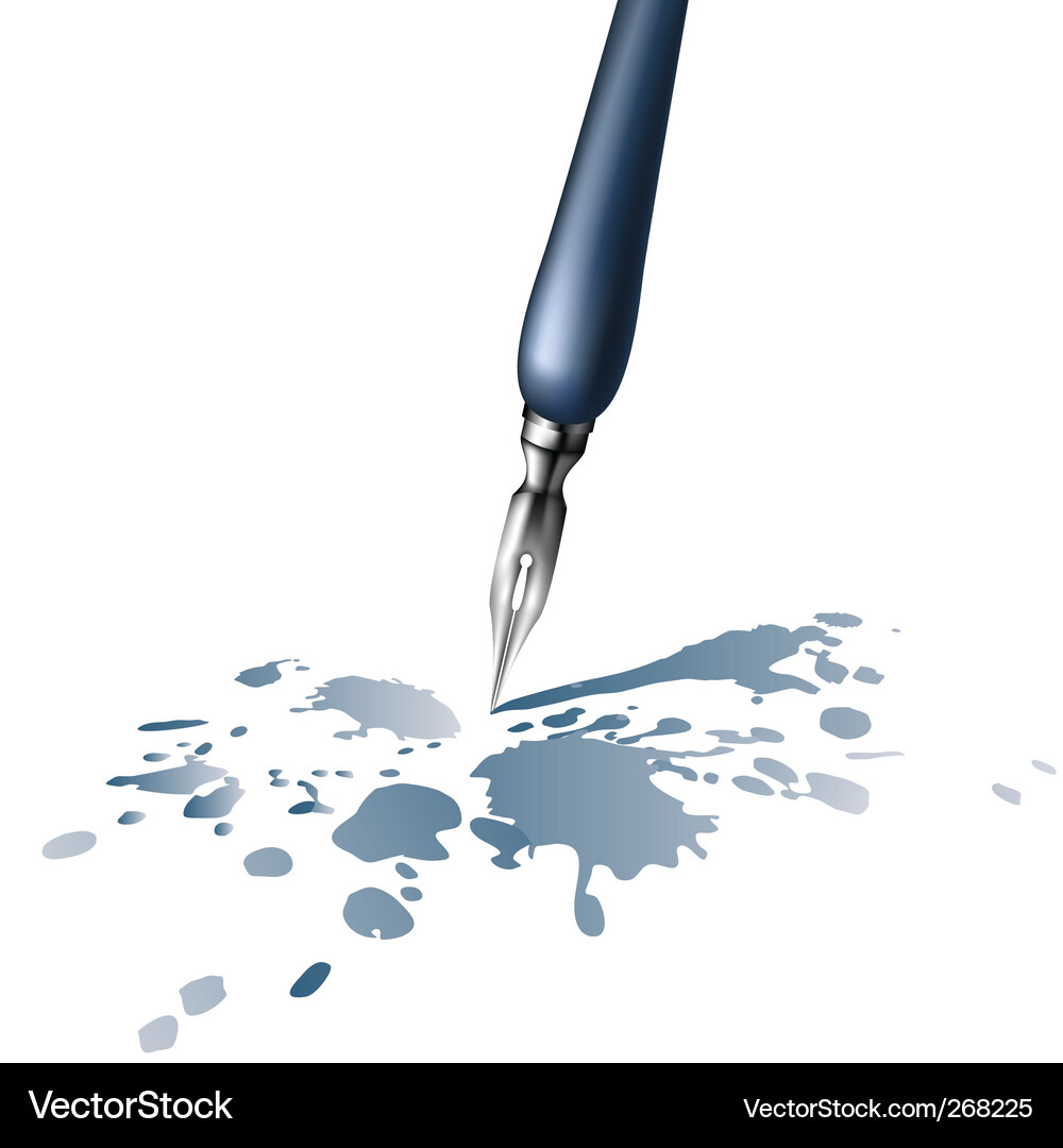 Ink Writing and Notes Royalty Free Vector Image