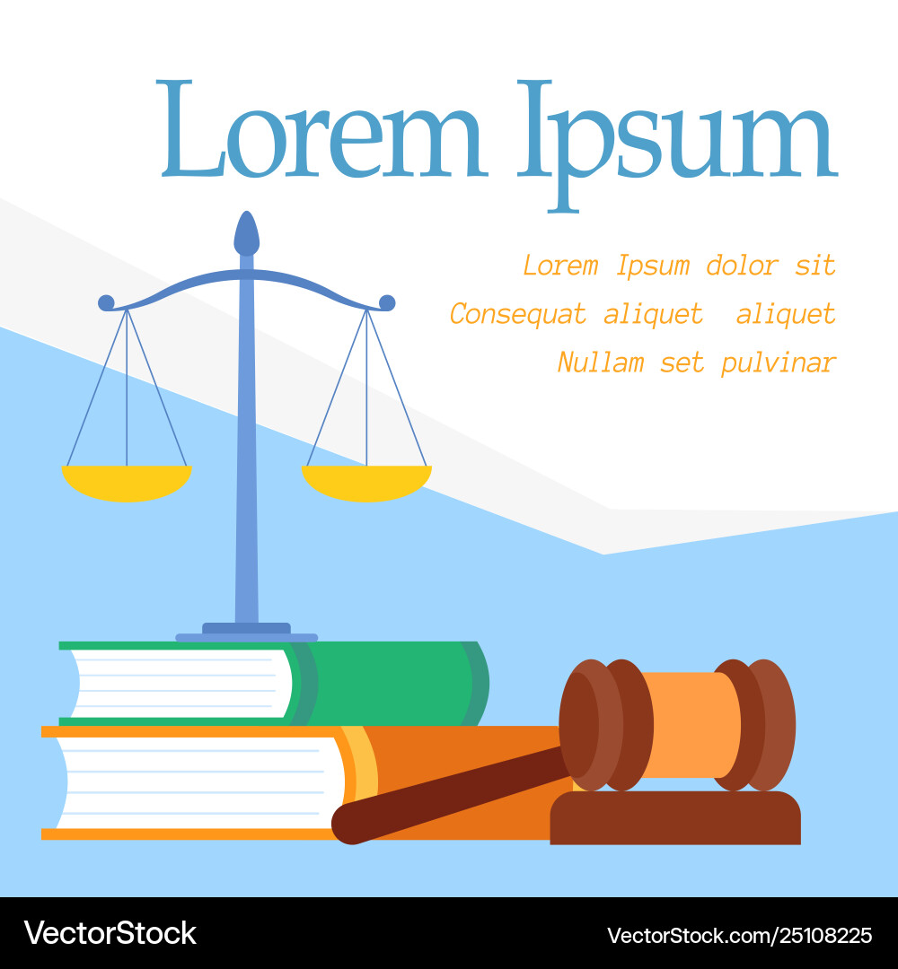 Law faculty educational program web banner Vector Image