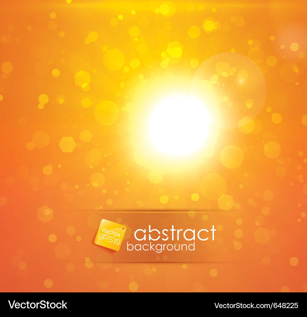 Sun light Royalty Free Vector Image - VectorStock
