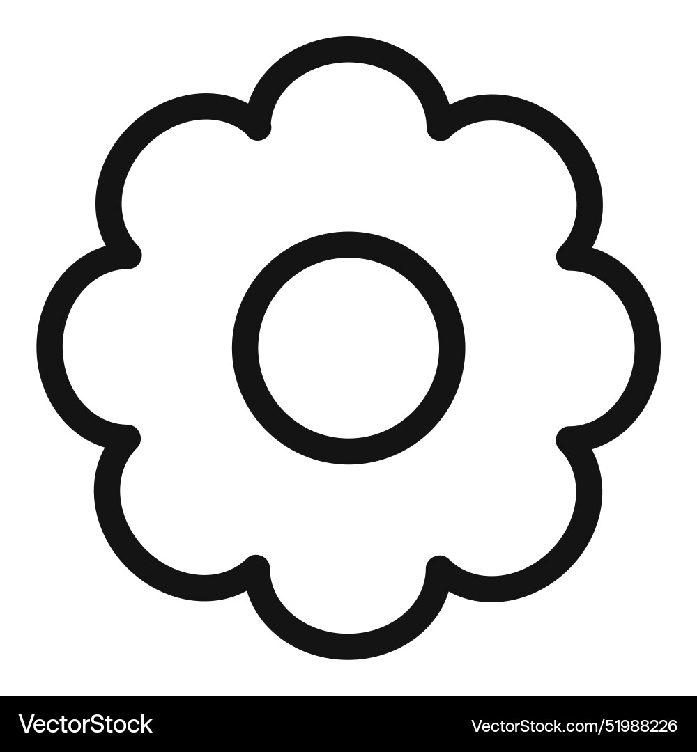 Blooming flower icon representing nature Vector Image