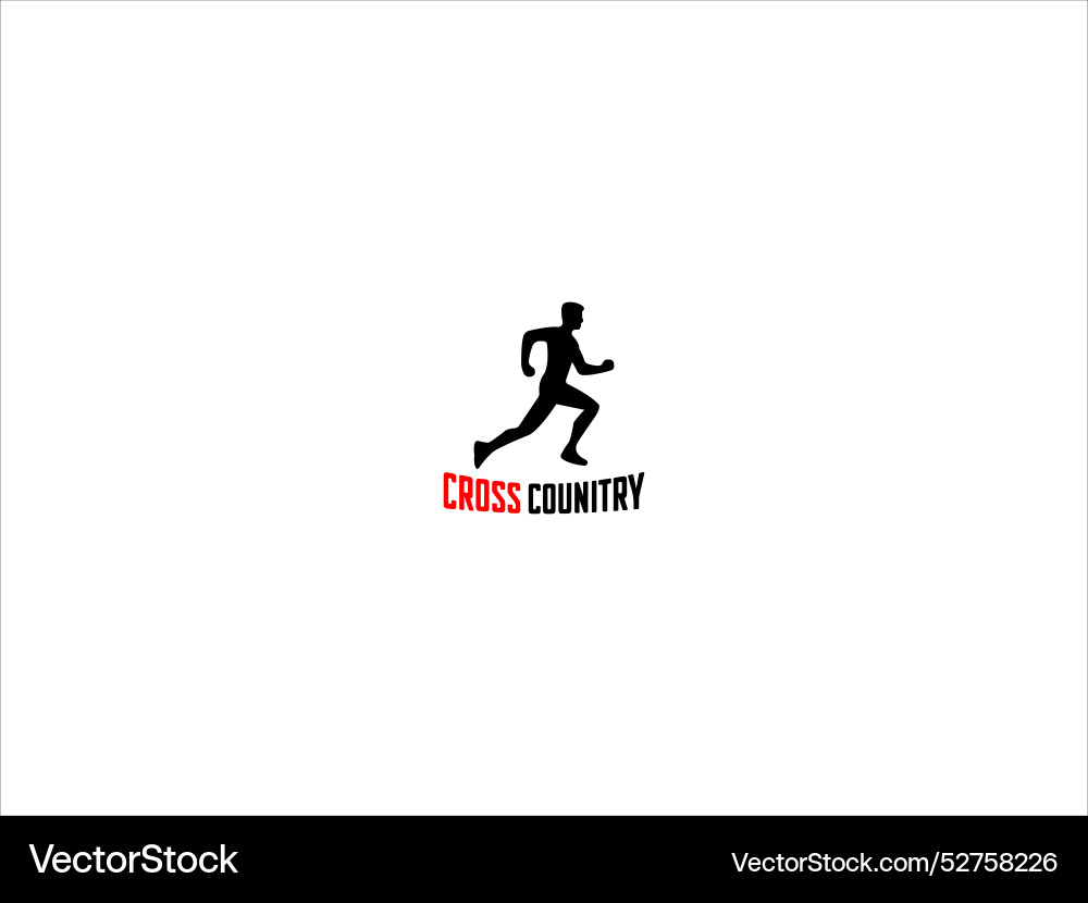 Cross country logo Royalty Free Vector Image - VectorStock