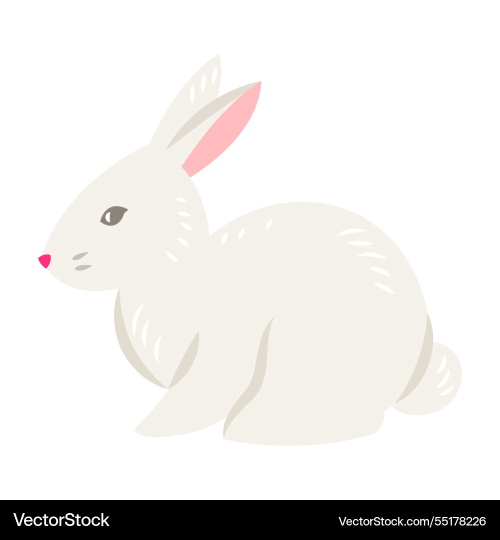 Cute easter bunny Royalty Free Vector Image - VectorStock