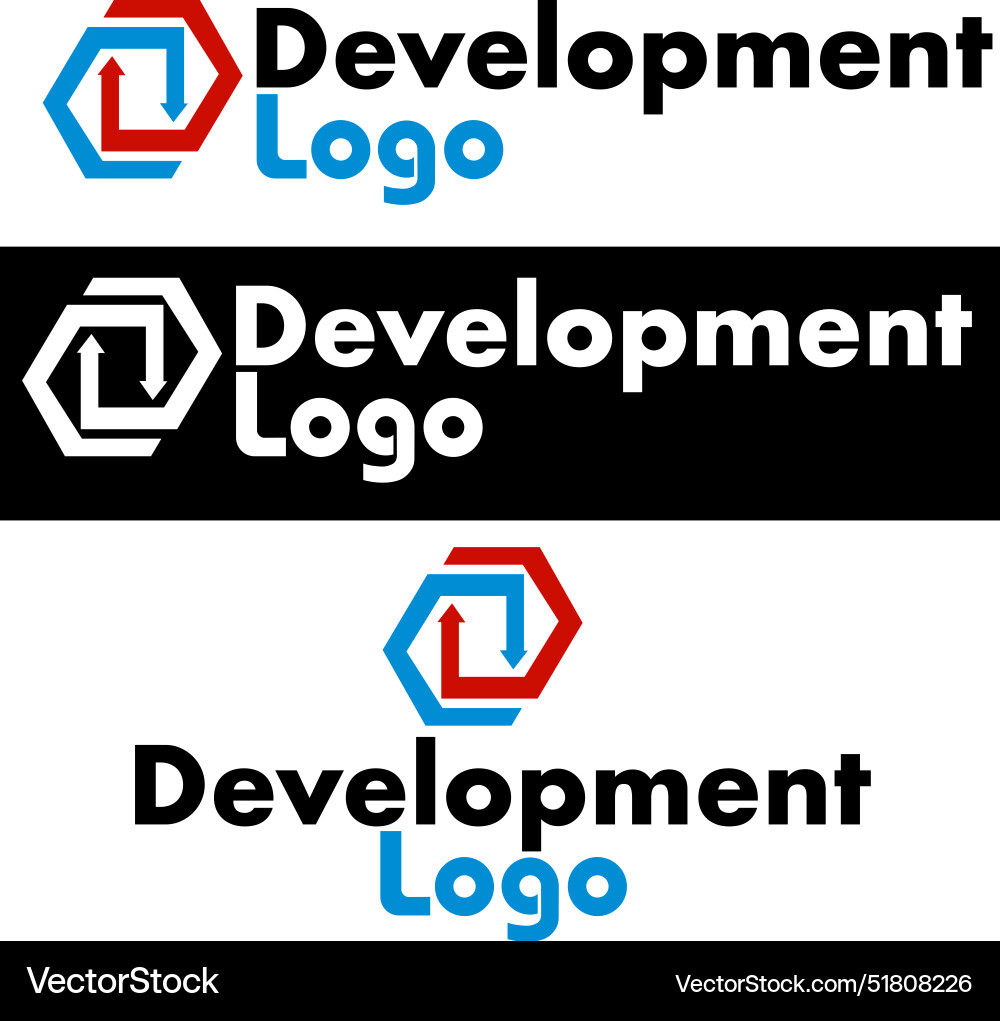 Development logo Royalty Free Vector Image - VectorStock