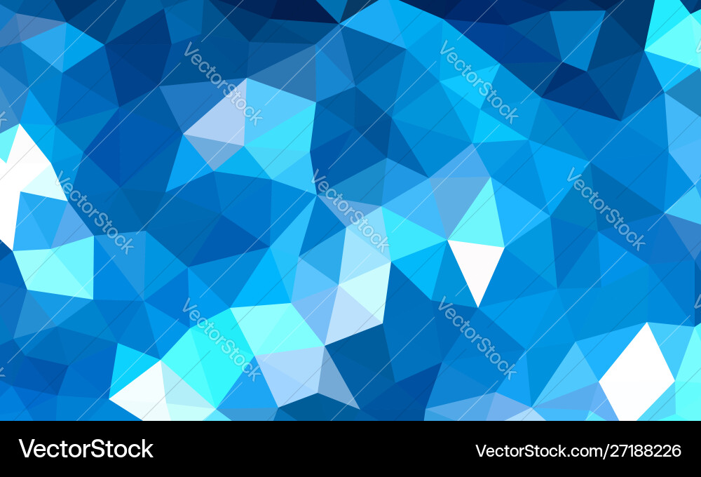 Low poly background blue color Royalty Free Vector Image