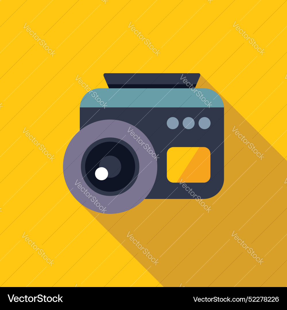 Modern action camera capturing extreme sports Vector Image