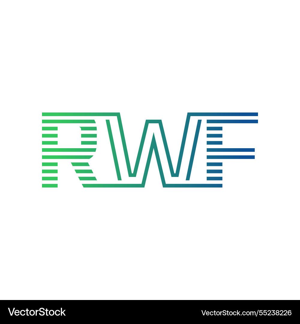Modern rwf logo design letter minimalist – Royalty-Free Vector ...