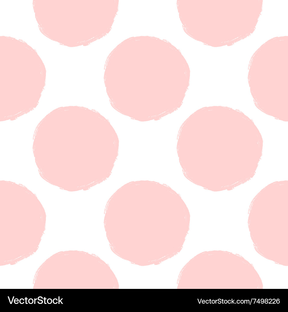 Pink dots seamless pattern Royalty Free Vector Image