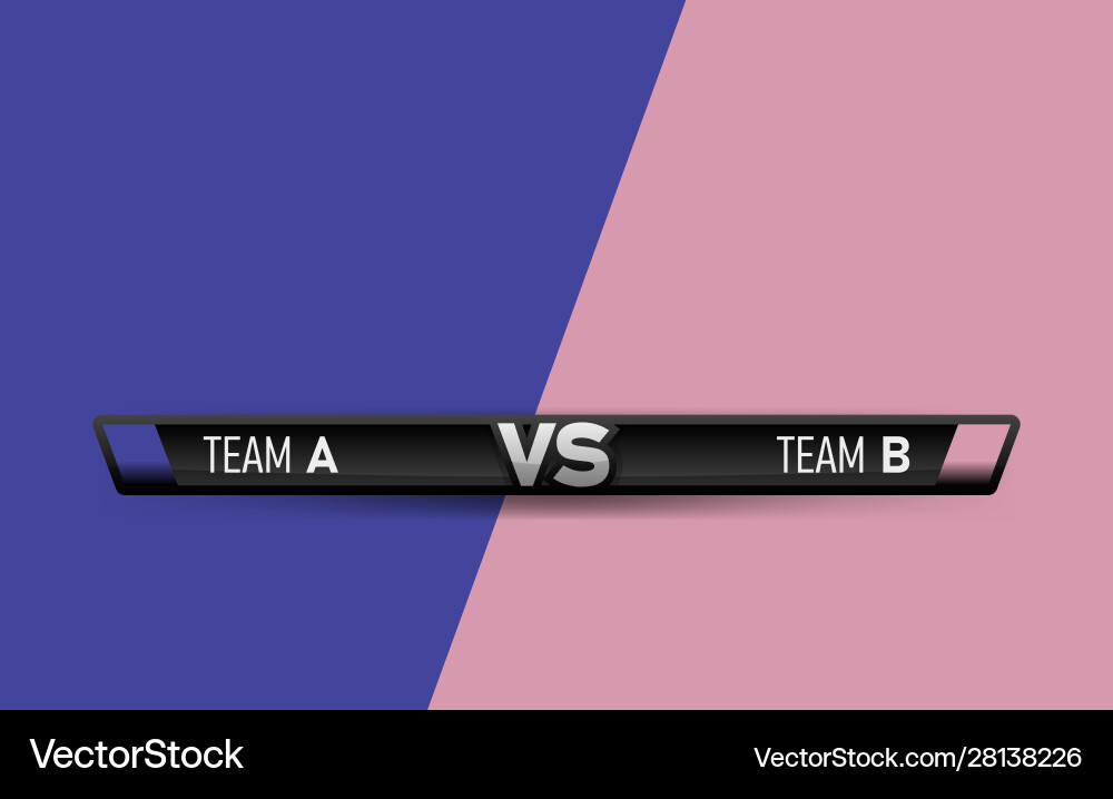Vs duel challenge versus board rivals Royalty Free Vector