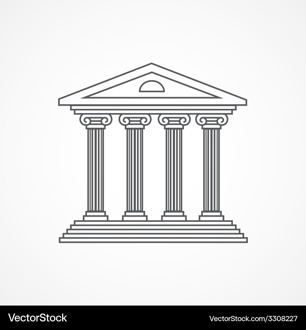 Courtroom Icon Royalty Free Vector Image - VectorStock