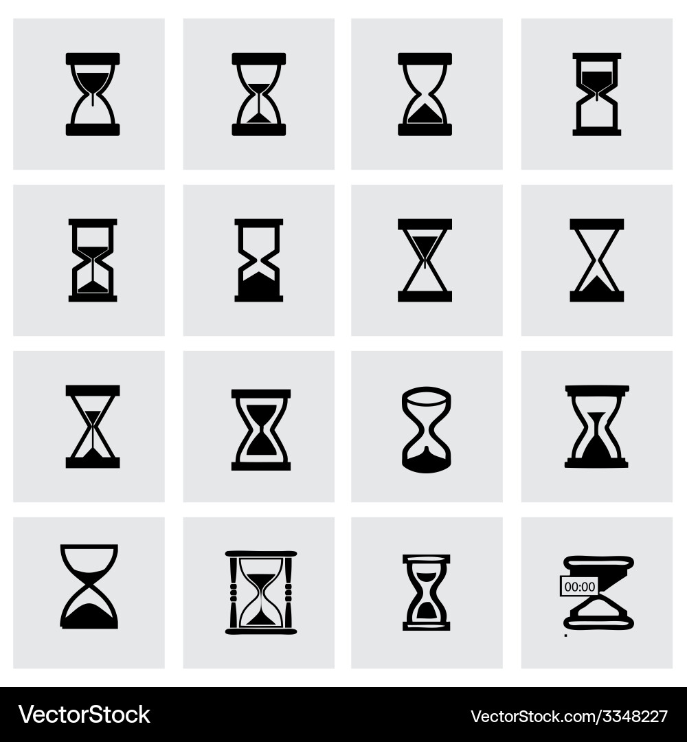 Hourglass icon set Royalty Free Vector Image - VectorStock