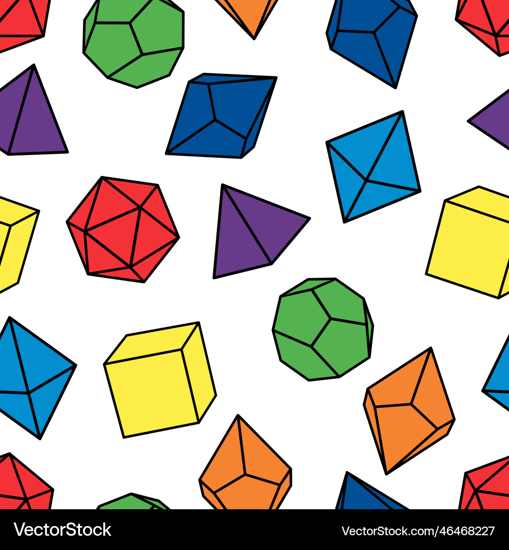 Seamless pattern of dice for board games Vector Image