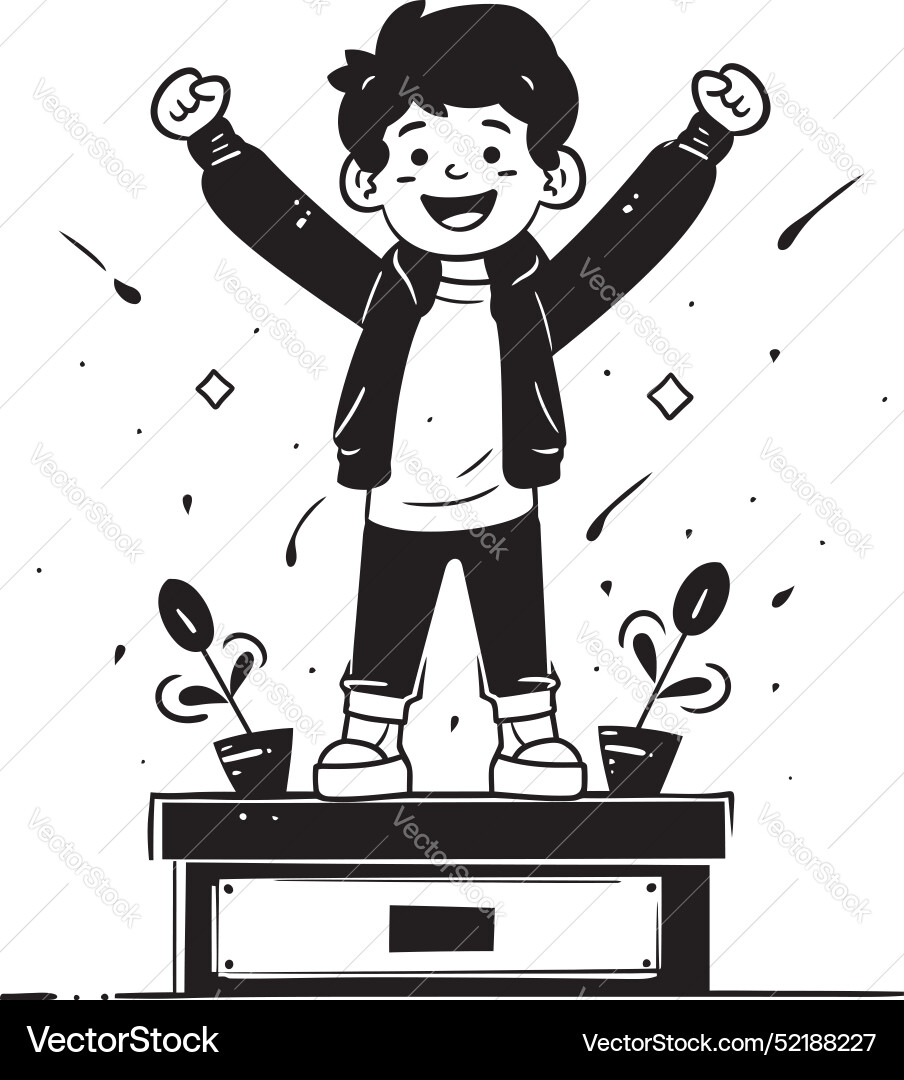 Stage symphony black logos 1st place sonata prime Vector Image