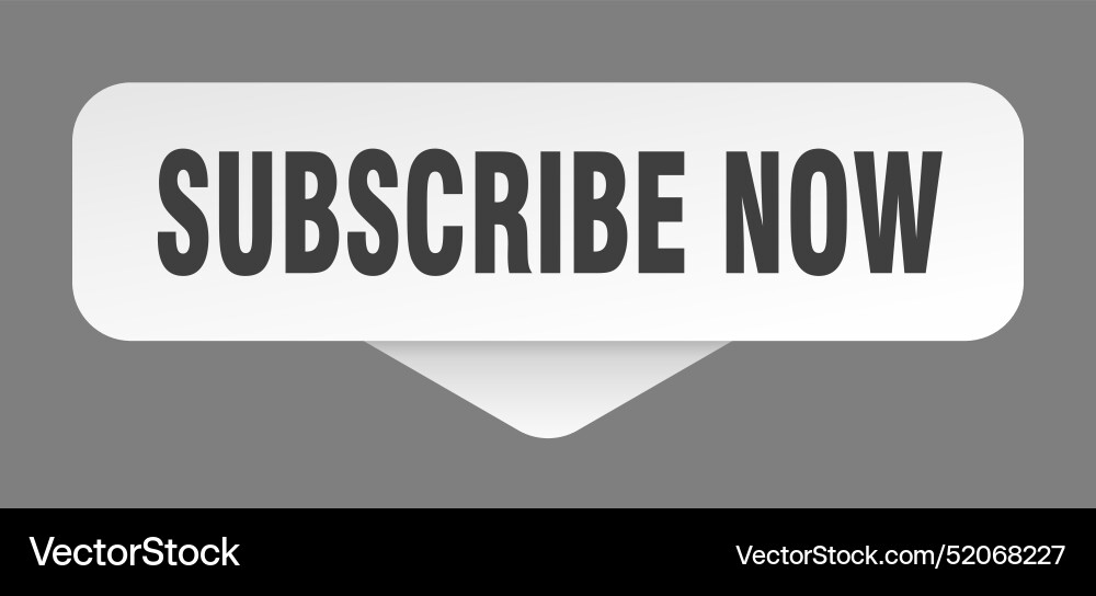 Subscribe now sticker sign isolated Royalty Free Vector