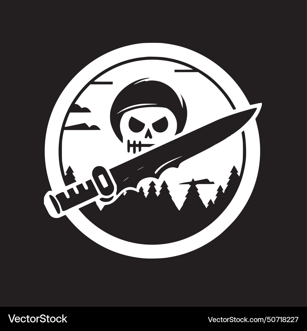 War - black and white isolated icon Royalty Free Vector