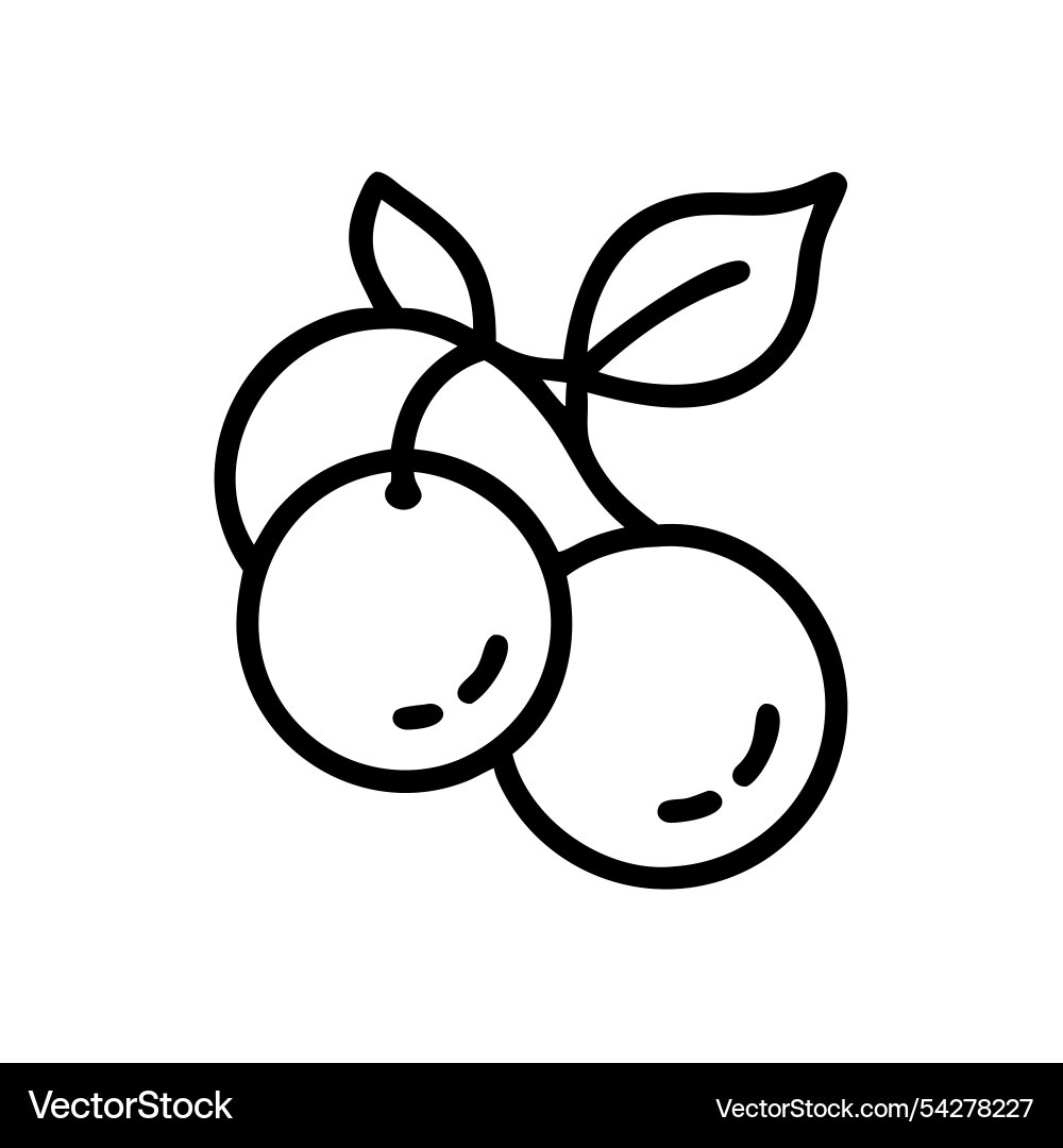 Yumberry icon fruits Royalty Free Vector Image