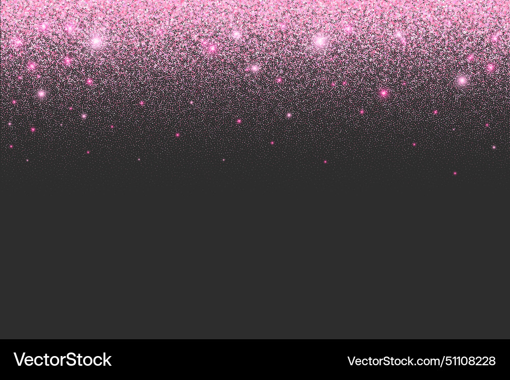 Pink glitter background with rose sparkles Vector Image