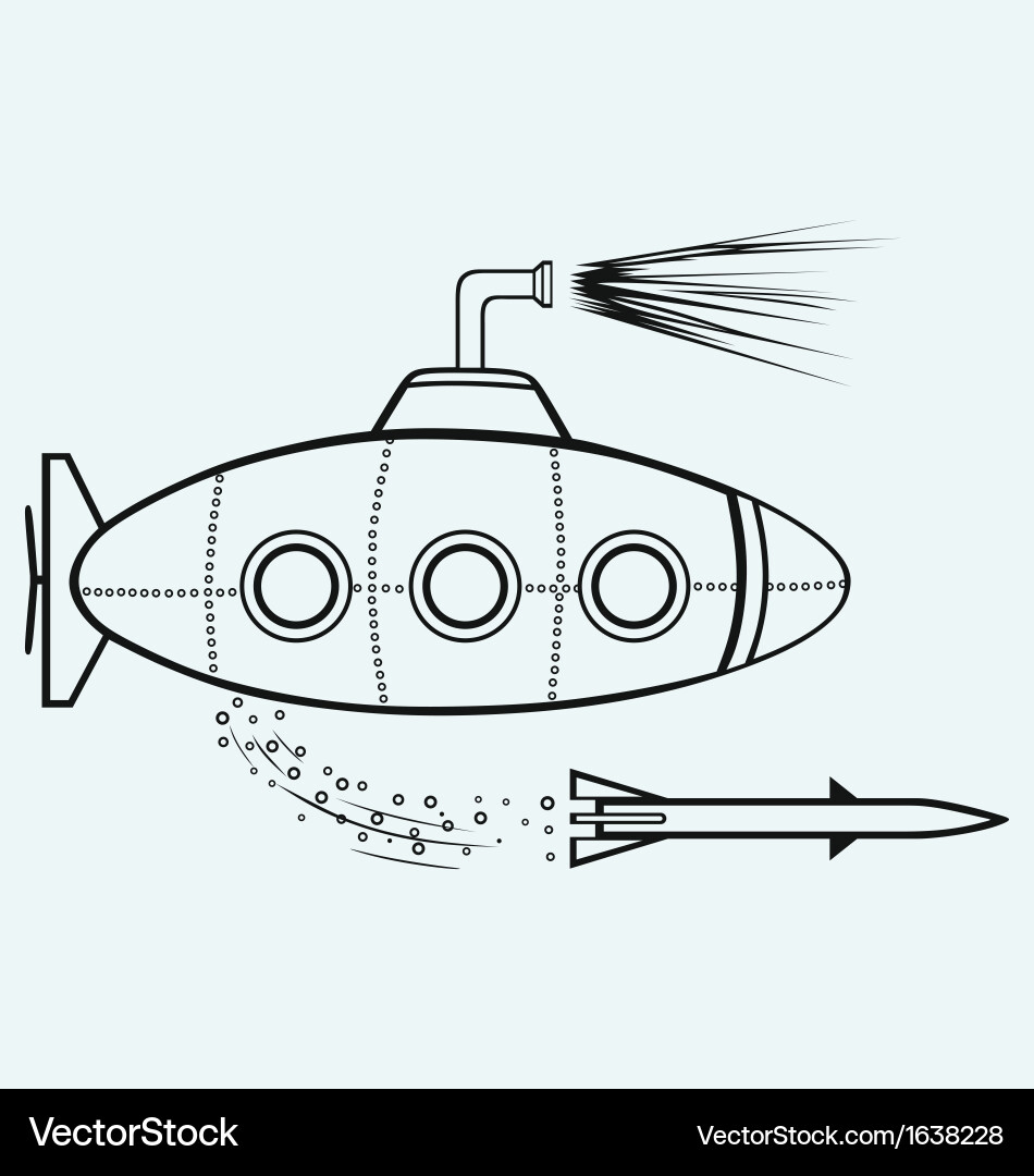 Submarine Royalty Free Vector Image - VectorStock