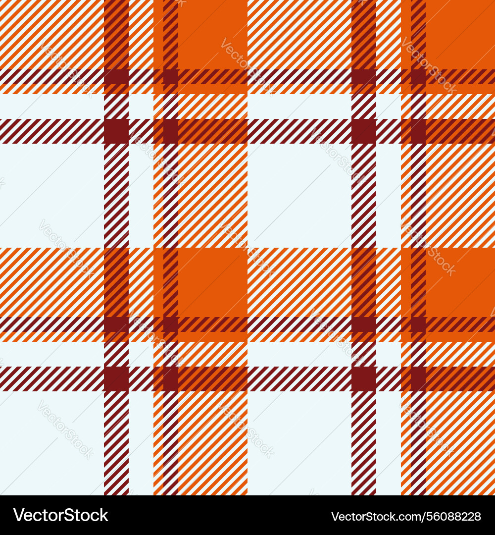 Vibrant orange and maroon plaid pattern Royalty Free Vector