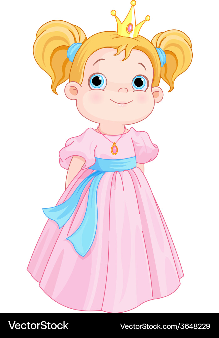 Beautiful princess Royalty Free Vector Image - VectorStock