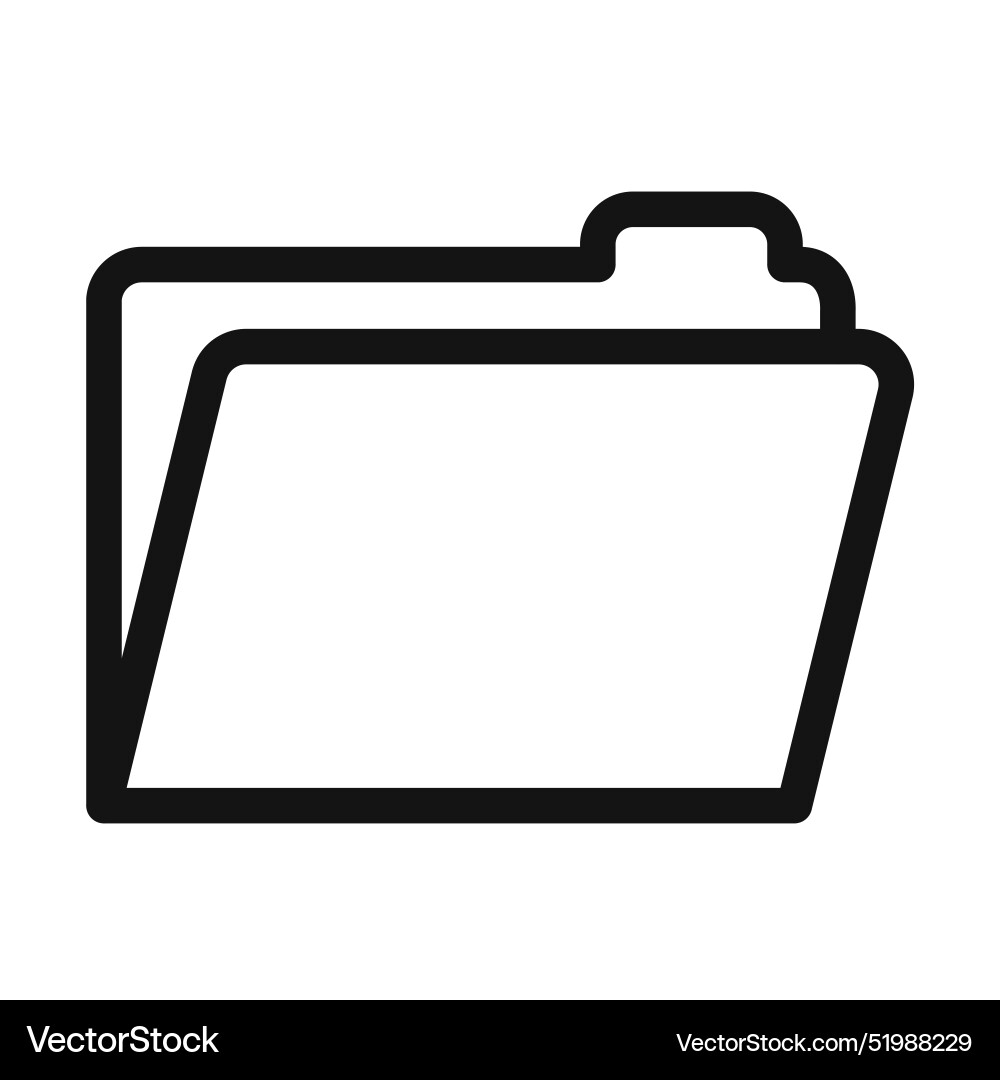 Organizational folder icon perfect for file Vector Image
