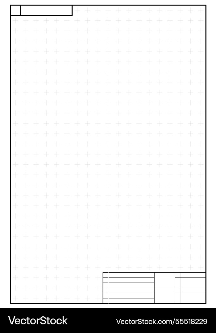 Vertical layout template in blueprint style with Vector Image