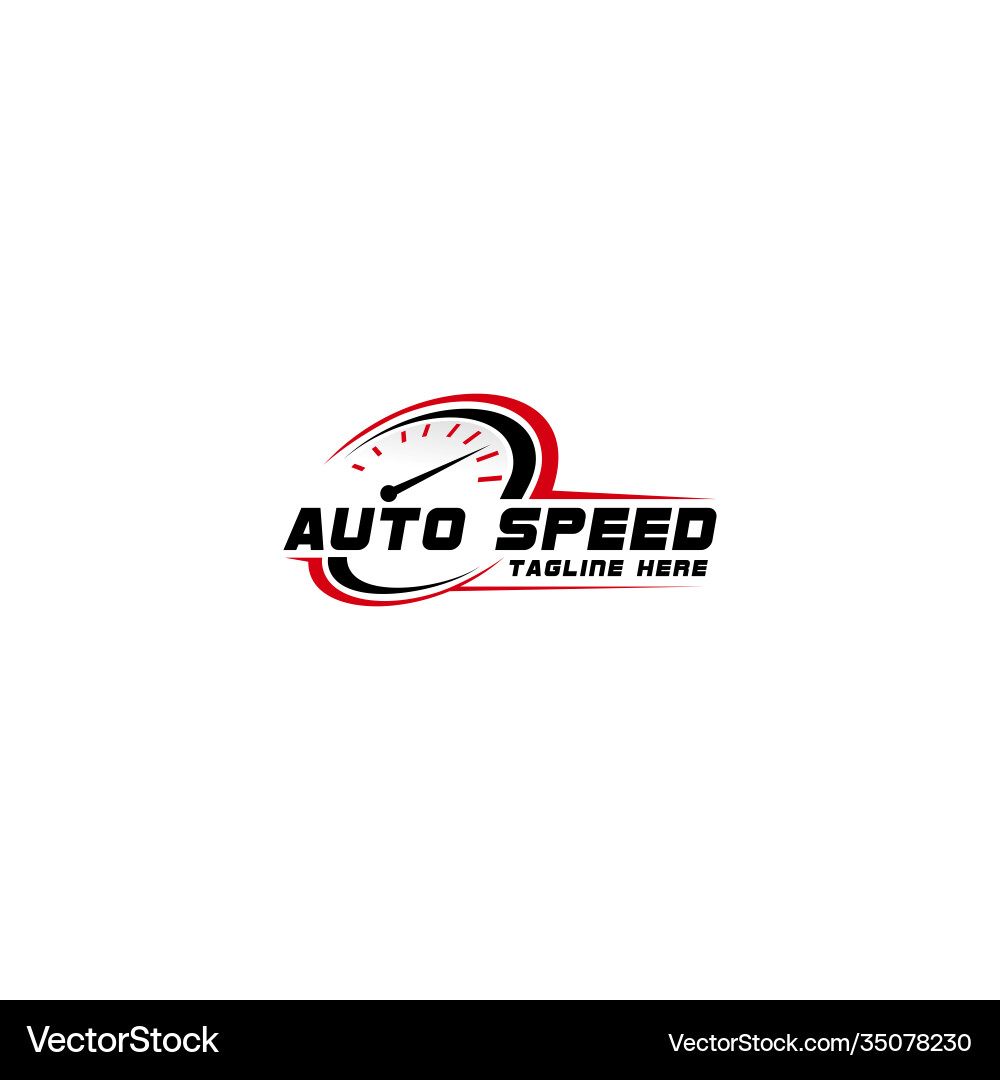 Auto speed and automotive logo design template Vector Image