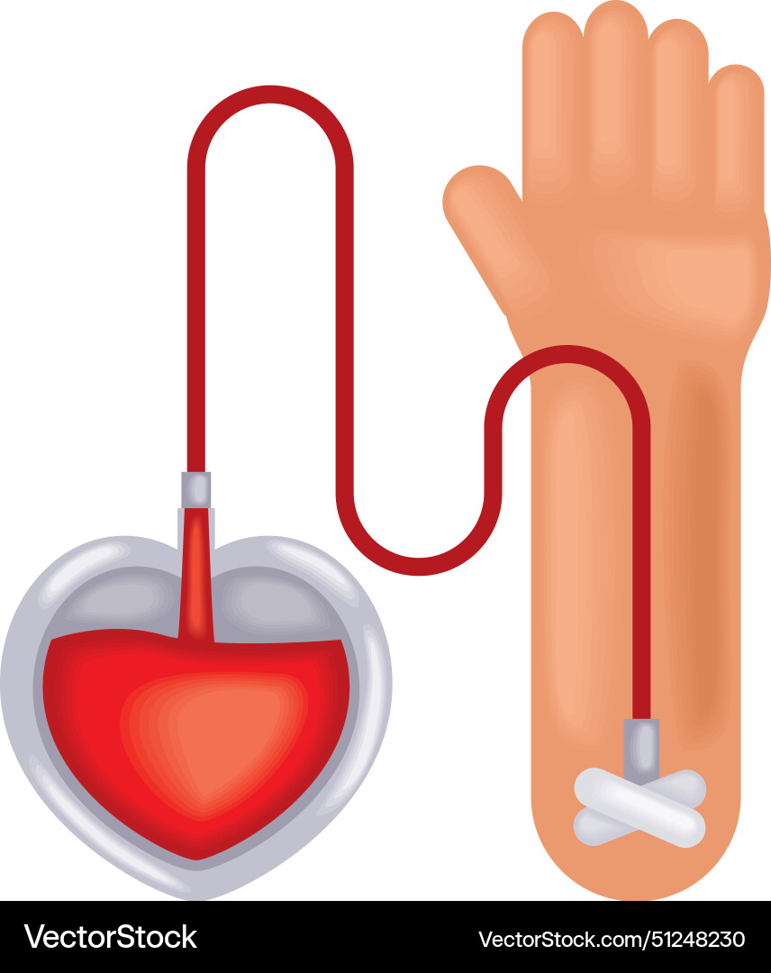 Blood donation design Royalty Free Vector Image