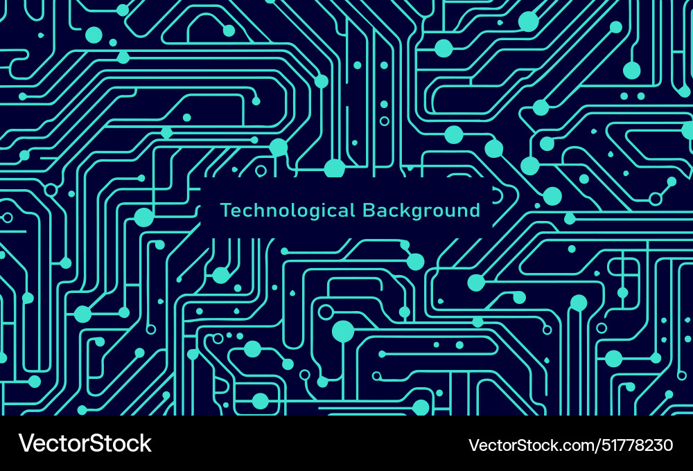 Electronic circuit board Royalty Free Vector Image