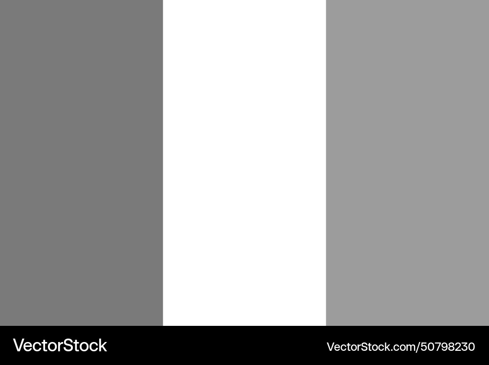 Greyscale flag of ireland Royalty Free Vector Image
