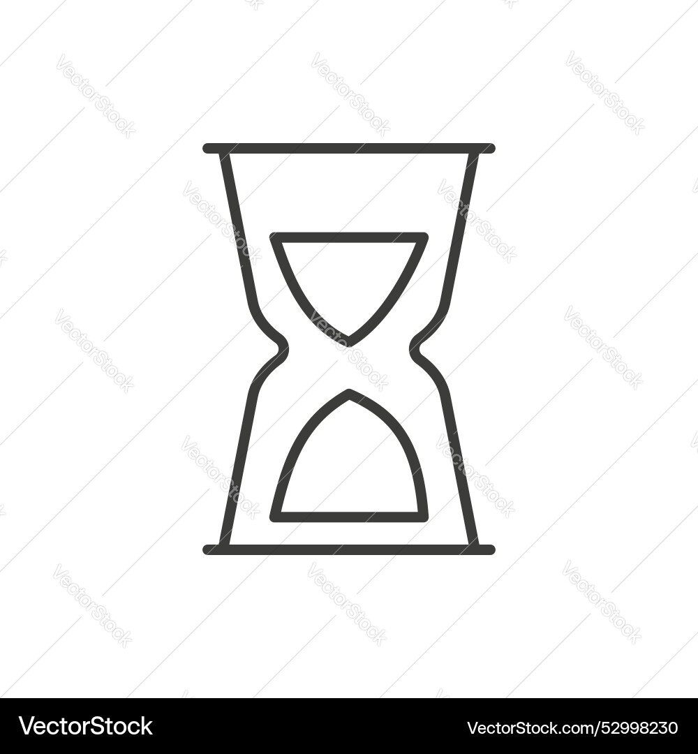 Hourglass end icon set time sand clock symbol Vector Image