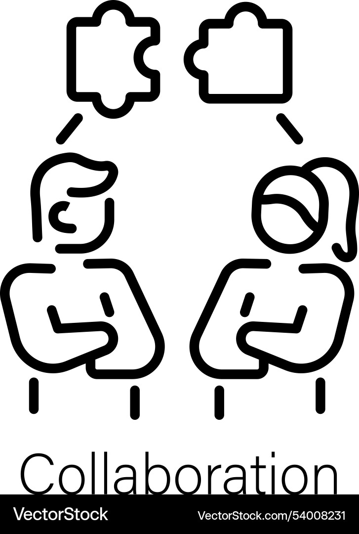 Collaboration Royalty Free Vector Image - VectorStock