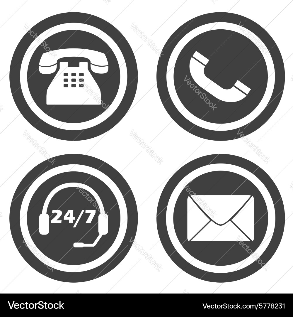 Communication signs small set Royalty Free Vector Image