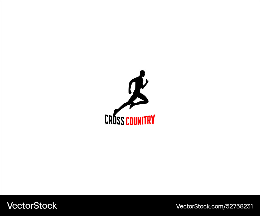 Cross country logo Royalty Free Vector Image - VectorStock