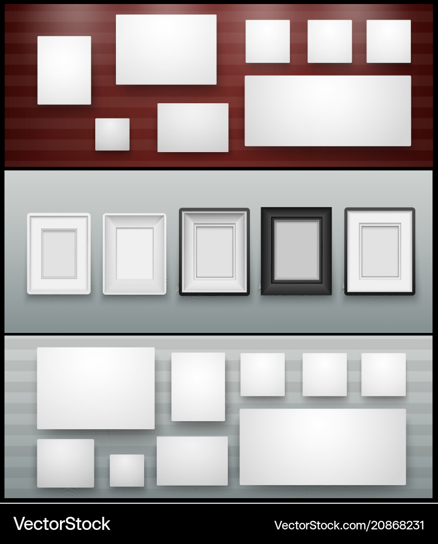 Frame banner for facebook poster design Royalty Free Vector
