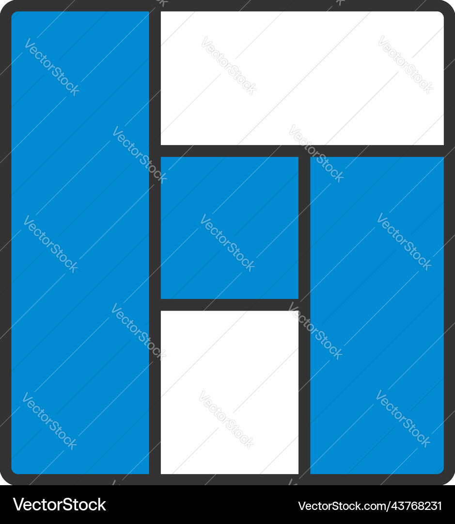 Icon of parquet plank pattern Royalty Free Vector Image
