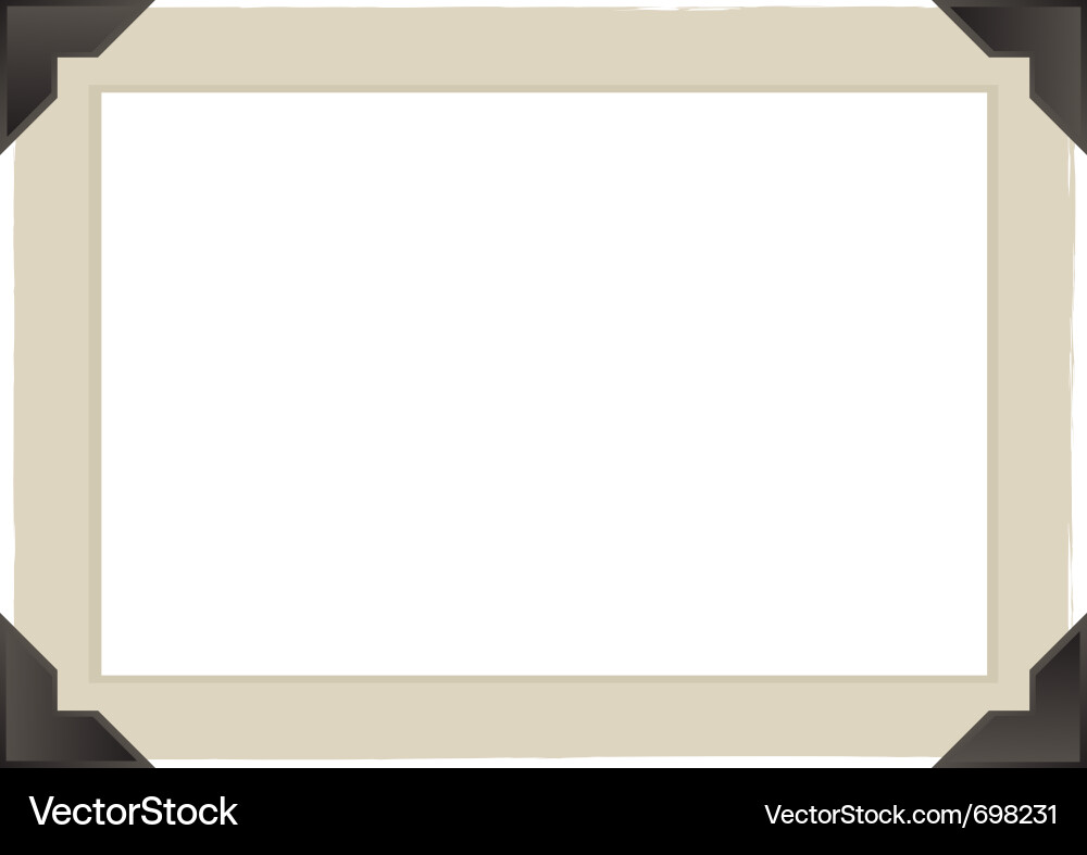 Vintage Photo Frame Royalty Free Vector Image - VectorStock