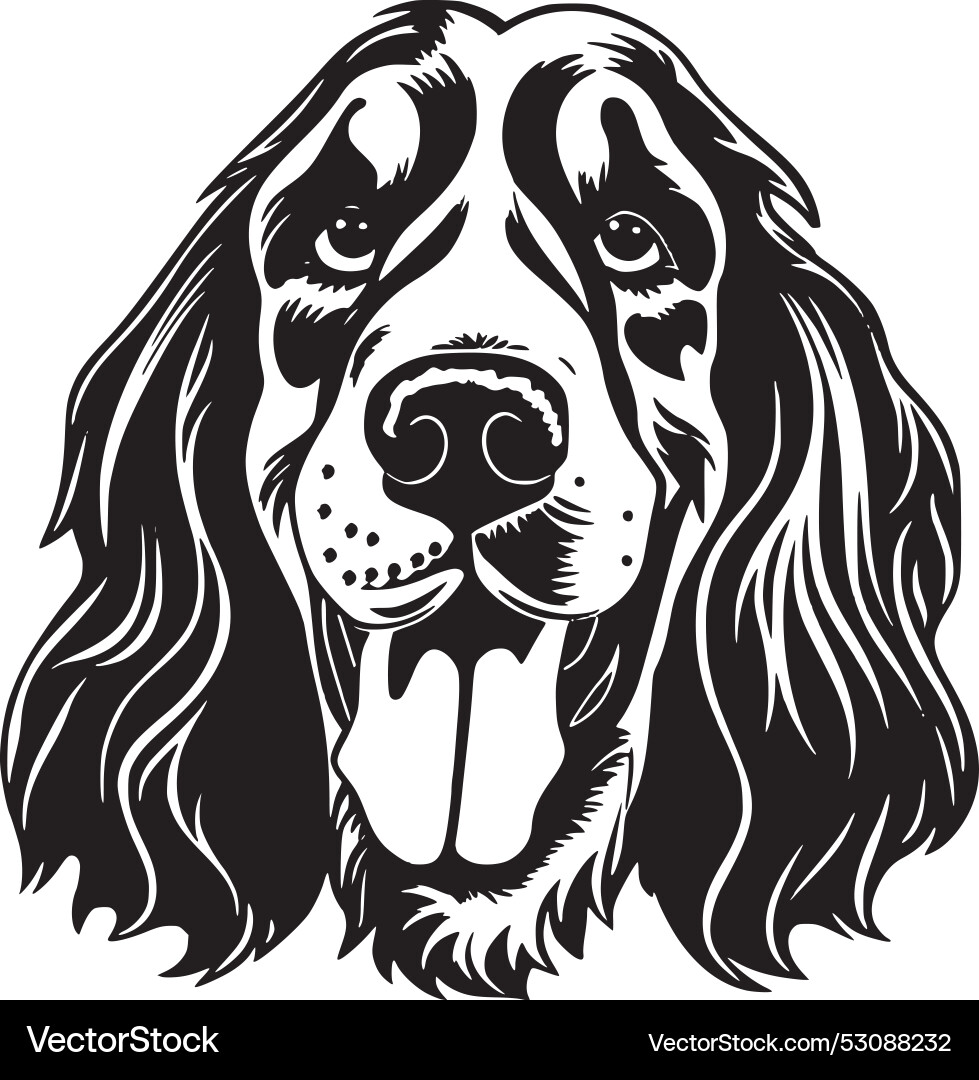 Cocker spaniel - high quality logo ideal Vector Image