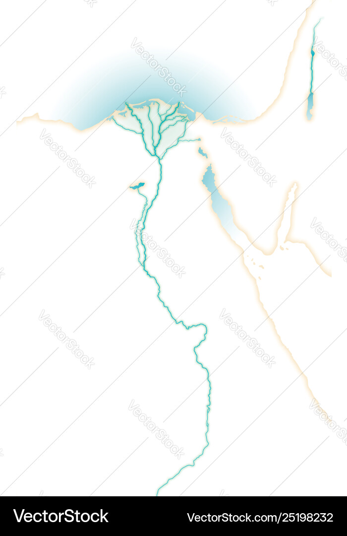 Deep affluent fertile river nile Royalty Free Vector Image