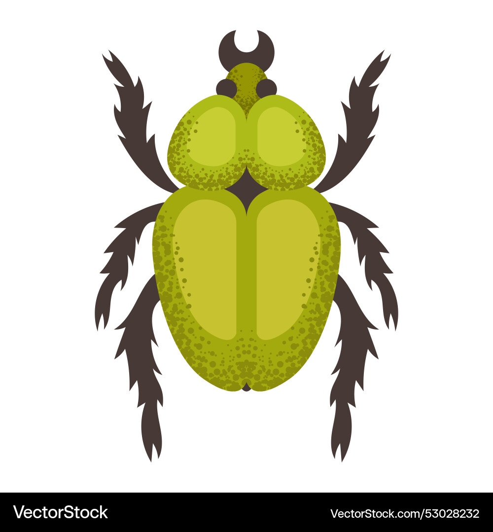 Green bug Royalty Free Vector Image - VectorStock