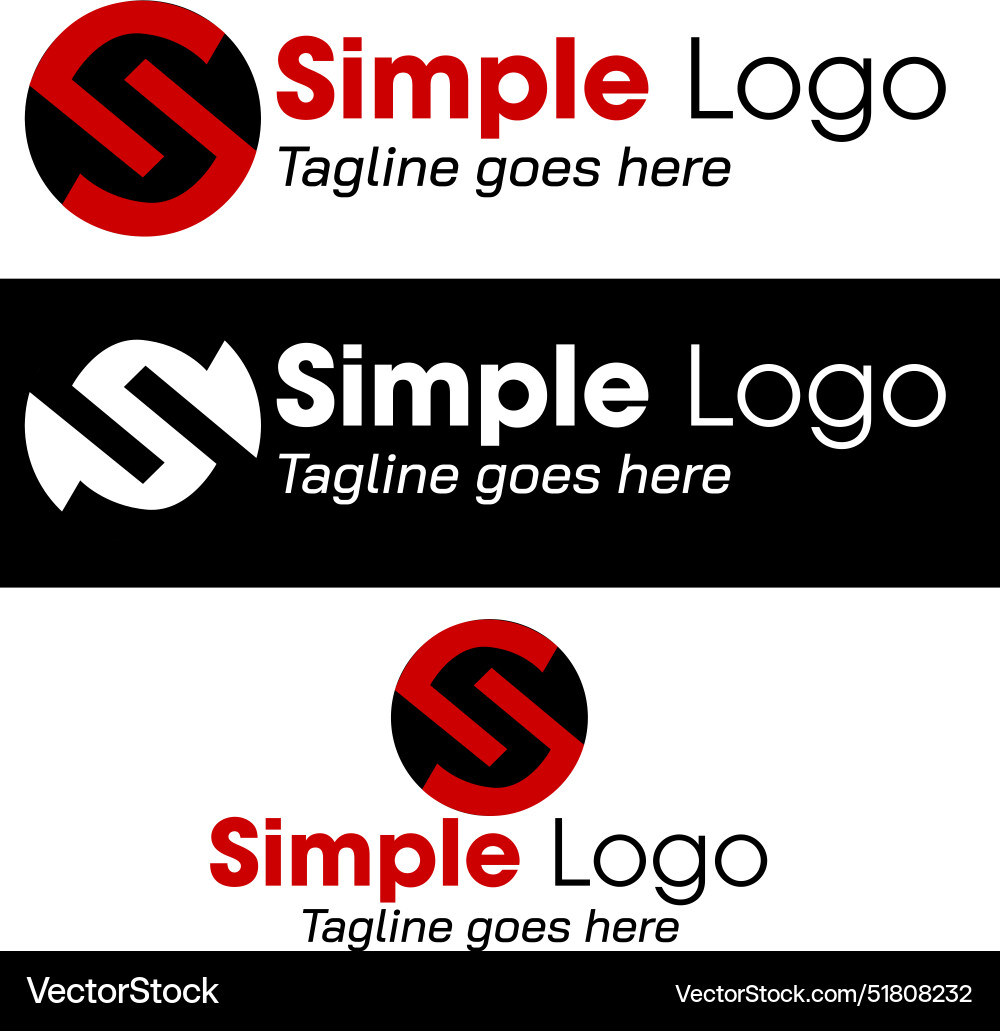 Simple logo Royalty Free Vector Image - VectorStock