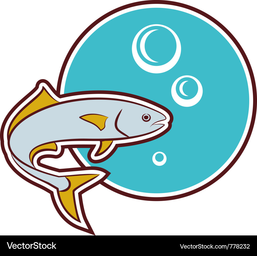 Yellow-tail fish Royalty Free Vector Image - VectorStock