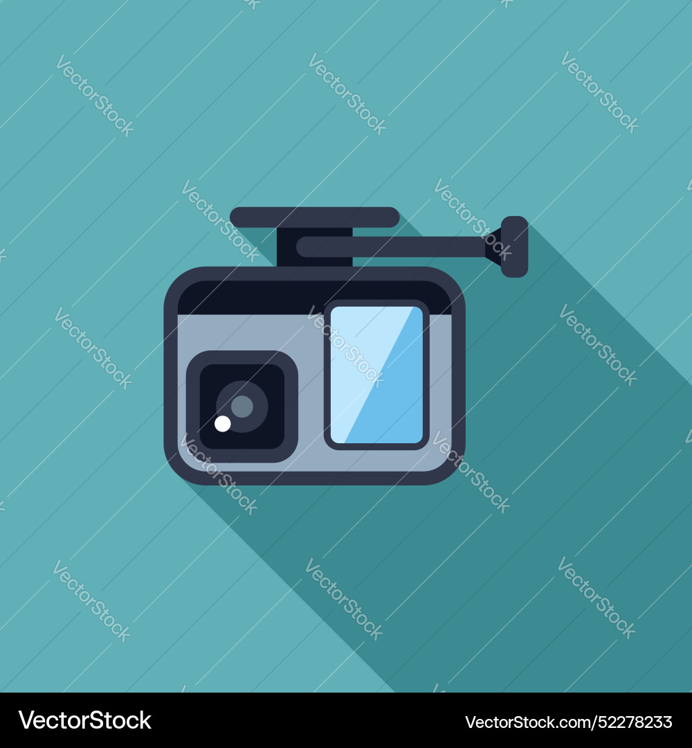 Action camera is recording exciting summer videos Vector Image