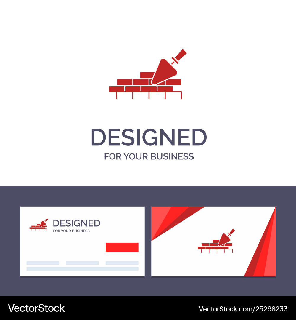 Brickwork Building Template Royalty Free Vector Image